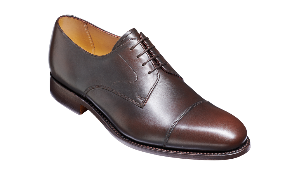Morden - Espresso Calf Toe Cap | Mens Derby Shoes | | Barker Shoes USA